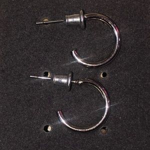 Jewelry | Solver Hoop Earrings | Poshmark